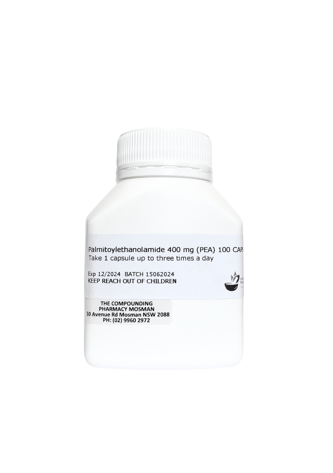 TCPA Palmitoylethanolamide (PEA) 400mg 100 Capsules – The Compounding ...